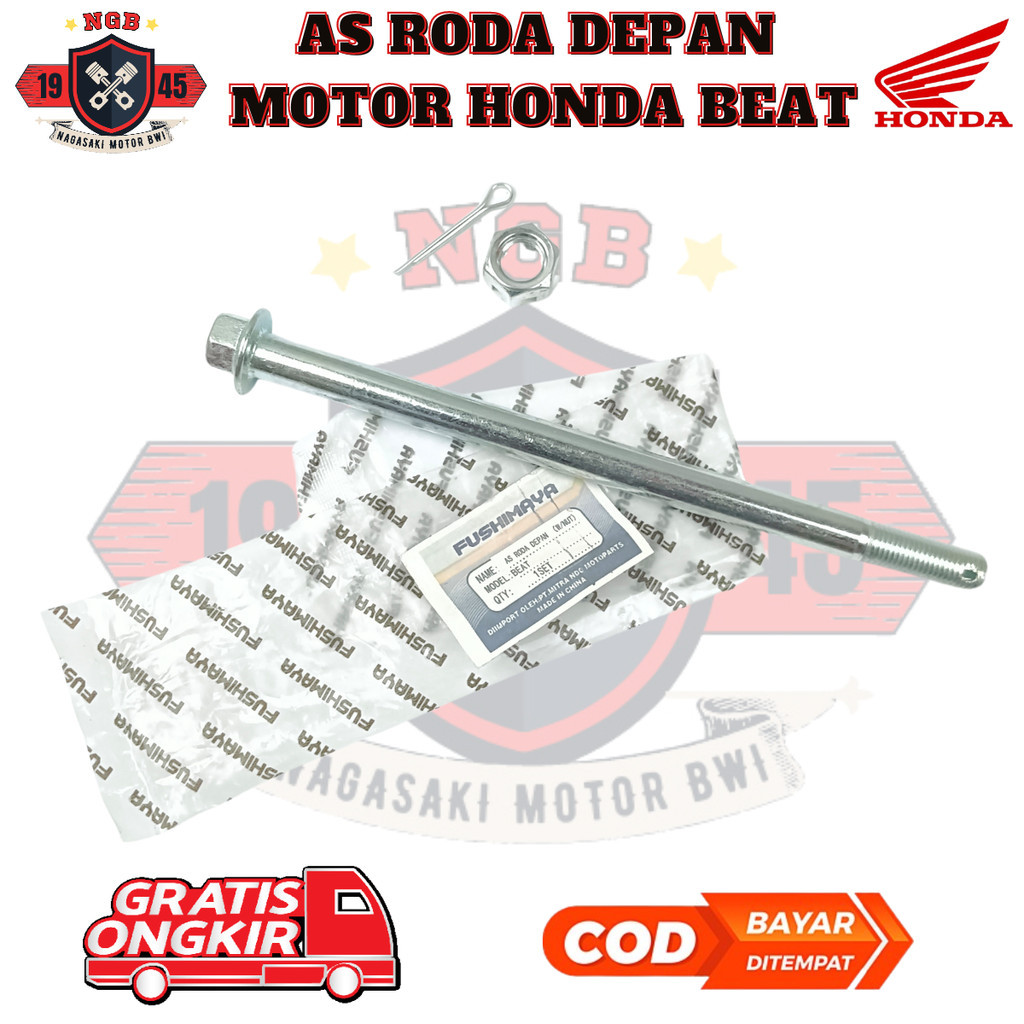 Honda Beat Front Axle A Set Of Nuts & Bolts - Beat Front Axle+Nuts ...