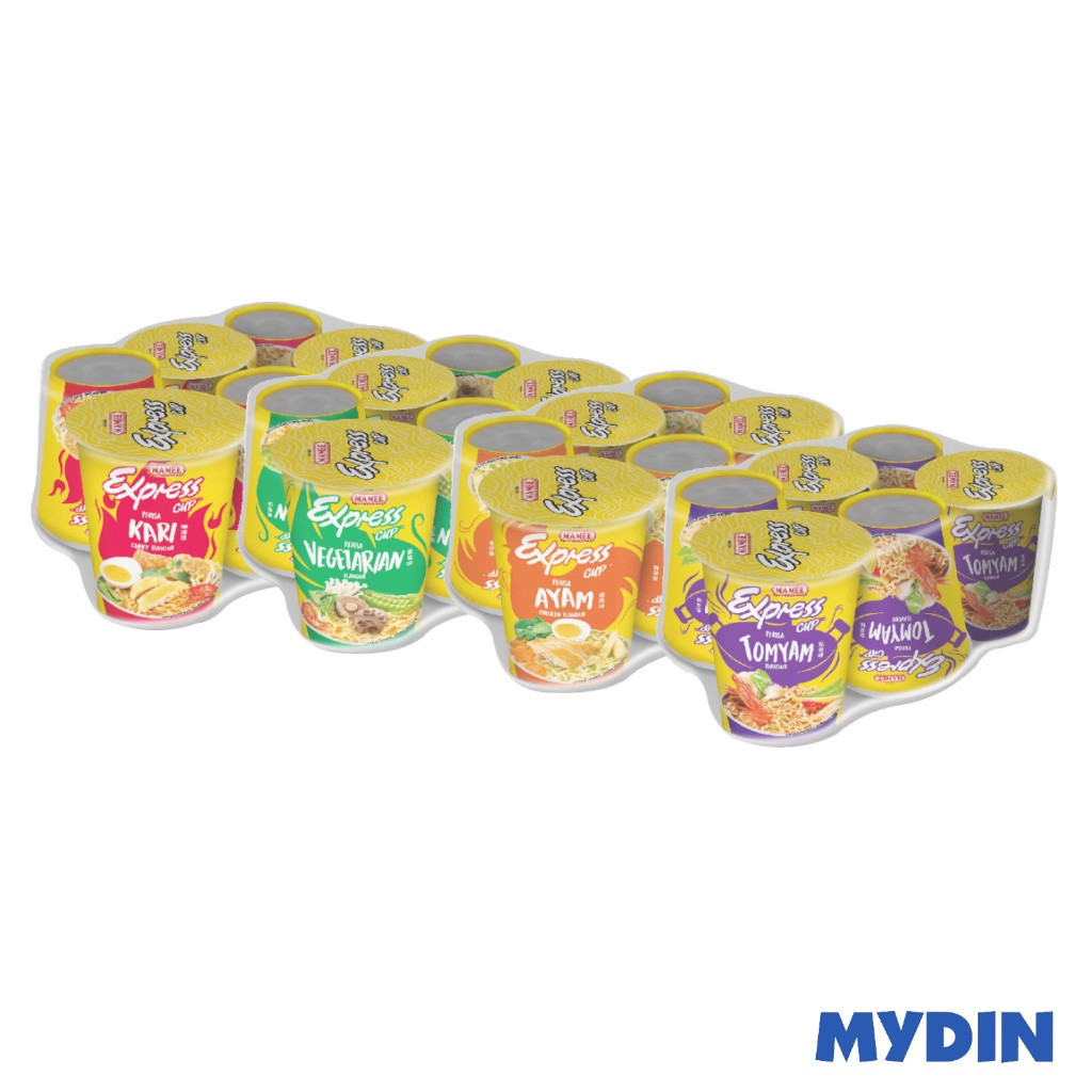 Mamee Express Cup Instant Noodle (6 x 60g) - 4 Flavours | Shopee Malaysia