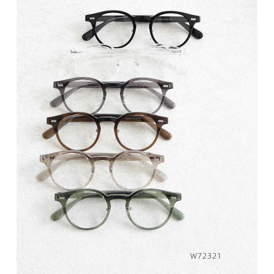 Vintage Round Spectacles Frame Thick Frame Eyewear Men Women Fashion ...