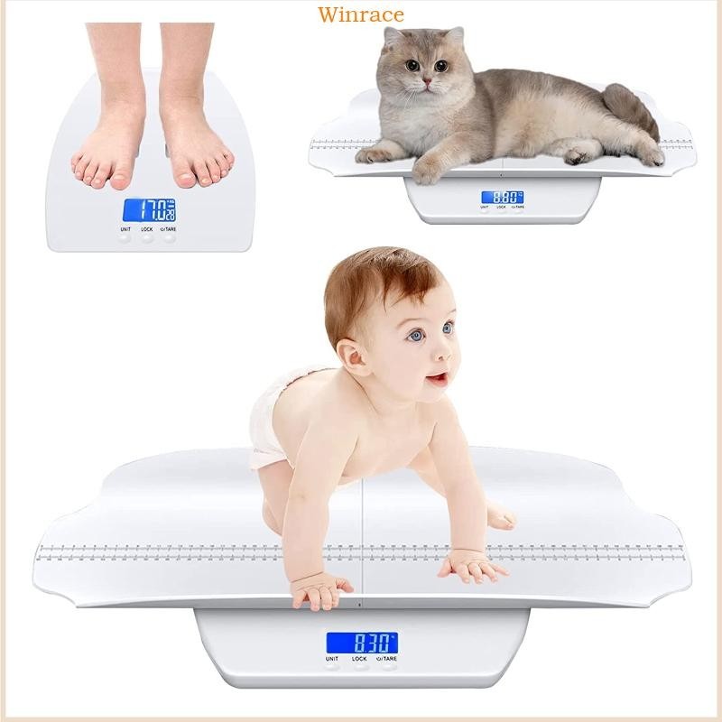 WRC Growth Scale Toddlers Scale Pet Digital Scale with Tray LCD Display ...