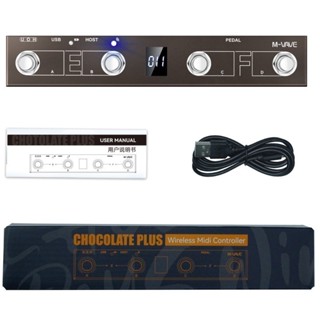 M-vave Chocolate Plus Wireless Midi Controller Keyboard 4 Buttons Foot Switch Supports MIDI Host ...