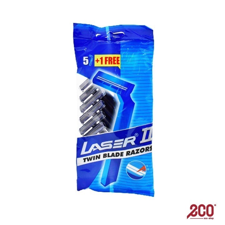 Laser II Twin Blade Razors (6 pcs/pack) | Shopee Malaysia