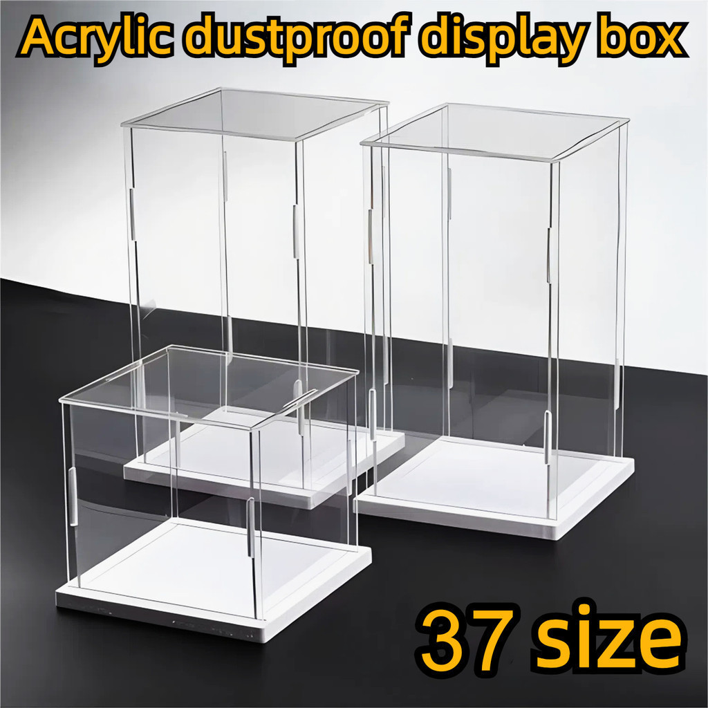 HOT SALE 1 Piece Transparent Acrylic Display Box Storage Dustproof ...