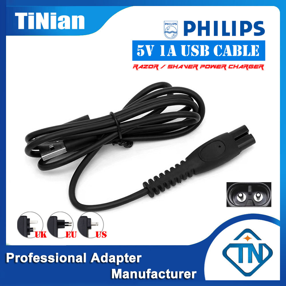 5V 1A USB Cable Power Charger for Philips BT3233 MG7904 QP1424 QP2724 ...