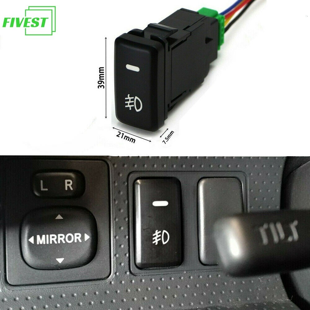 FIVEST| 39mm OEM Dual Push On Off Switch Button LED Lightbar Fog Light ...
