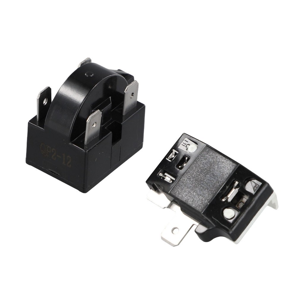 (MULSTORE) Refrigerator PTC Starter Relay Replacement 2 Pins Compressor ...