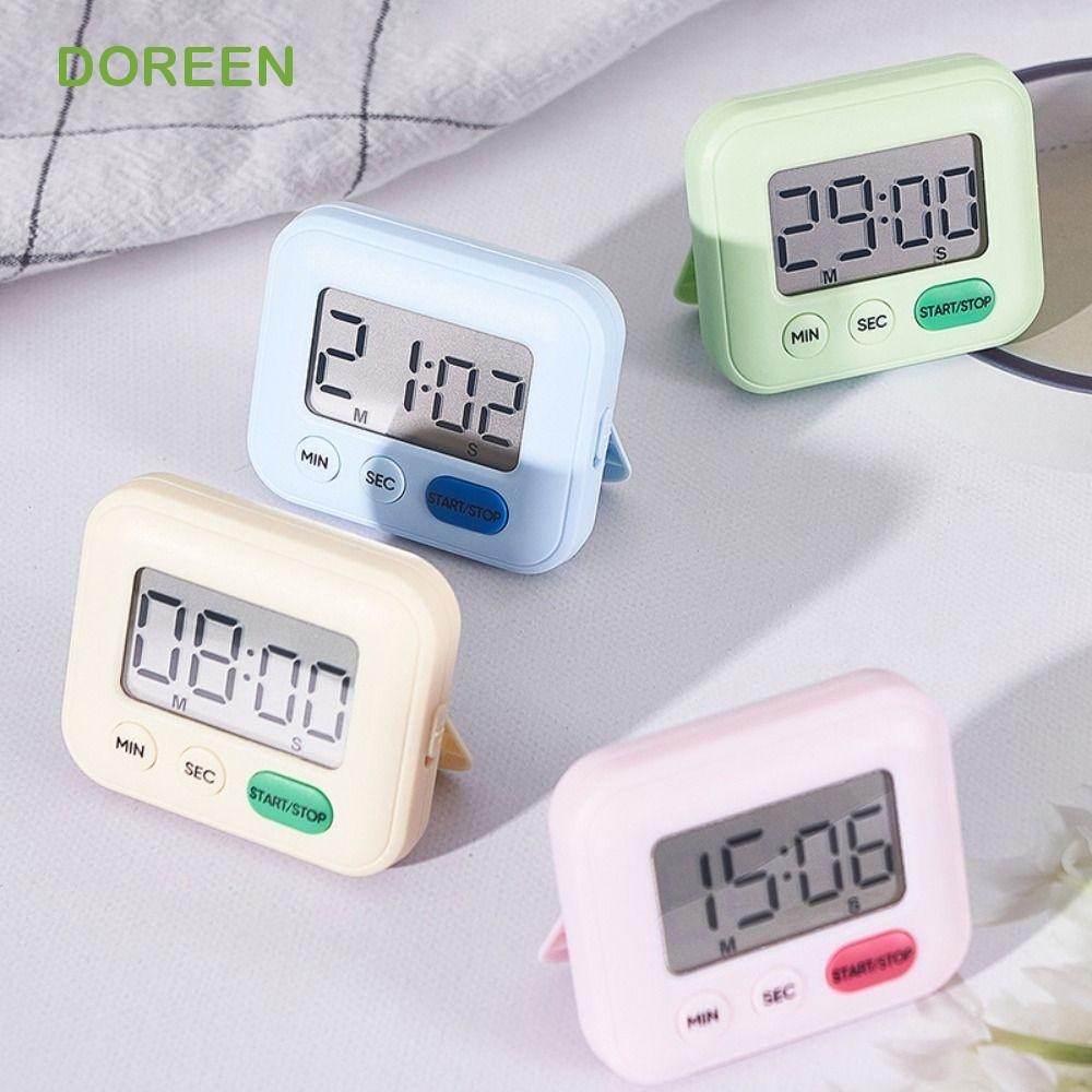 DOREEN Countdown Timer, LCD Digital Display with Stand Kitchen Timer ...