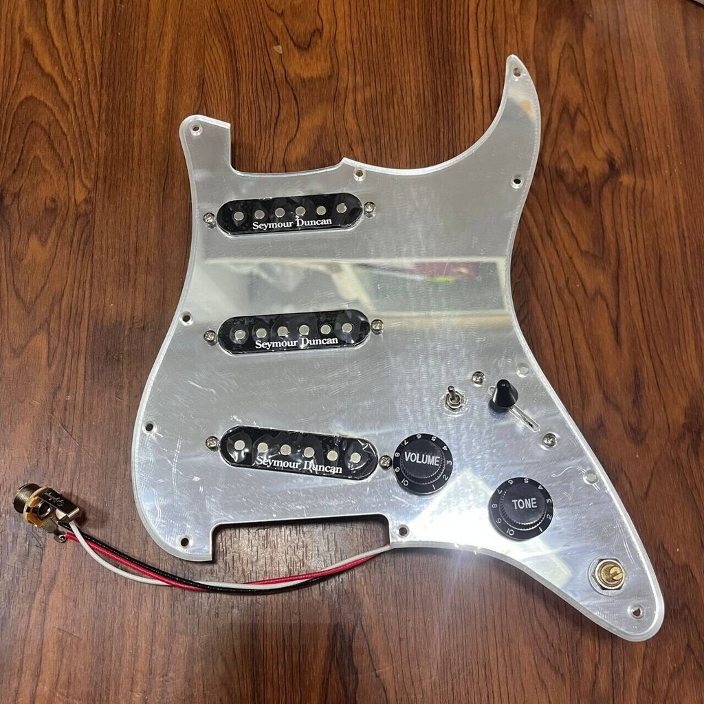 Prewired Loaded Guitar Stratocaster Pickguard SSS Pick Guard Seymour ...
