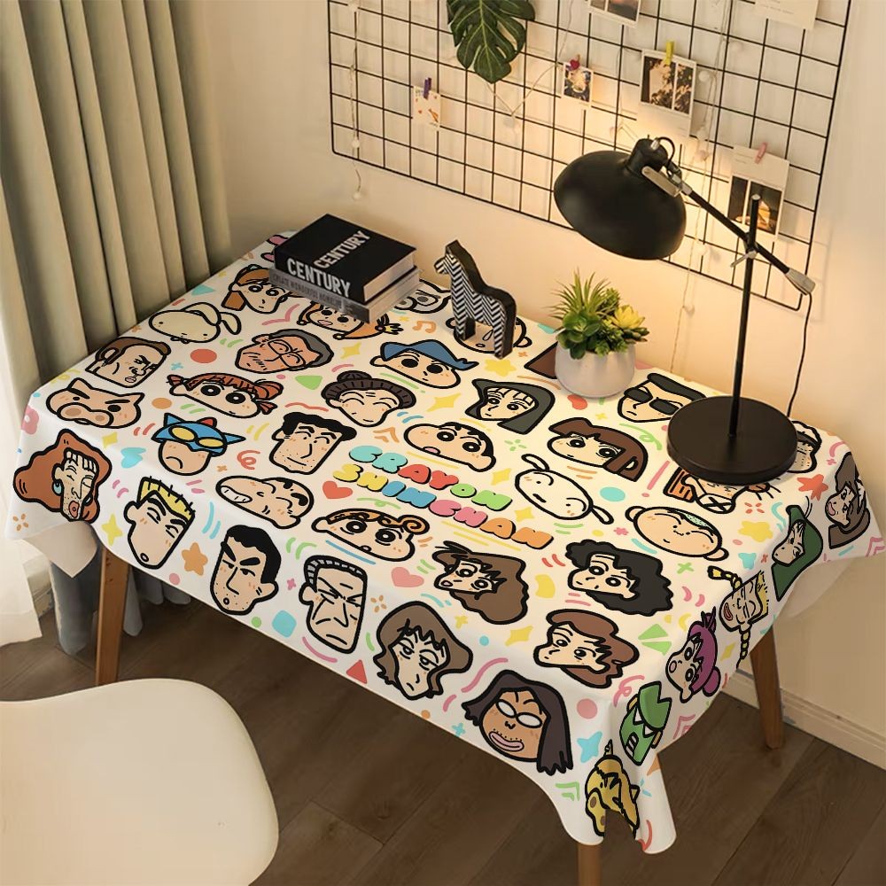 Cartoon Cartoon Crayon Shin-Chan Tablecloth ins Dressing Table Anti ...