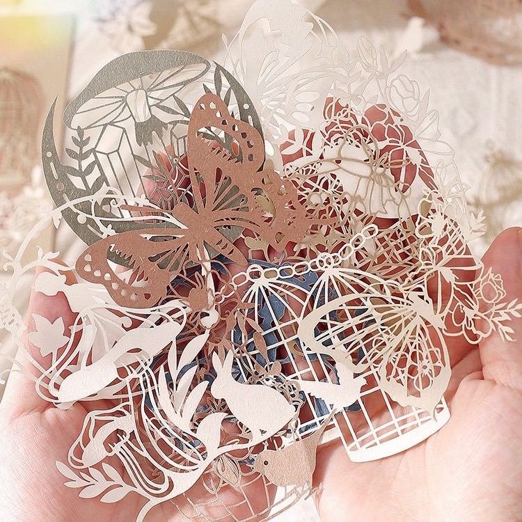 ENWEI 15 Pcs [Quiet Garden Series] Vintage Journal Material Paper ...