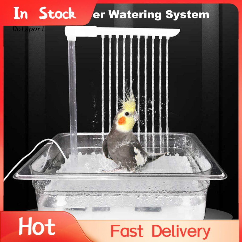 KDDT- Automatic Bird Bath Parrot Bathtub Usb Powered Bird Fountain with ...