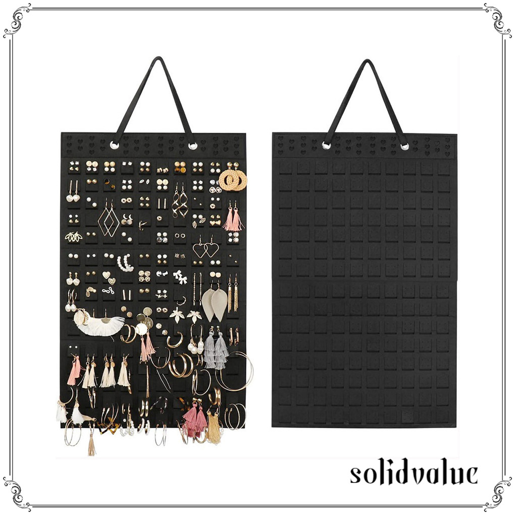 Hanging Bag Organizer Earring Holder Soft Material Hanger Necklace ...