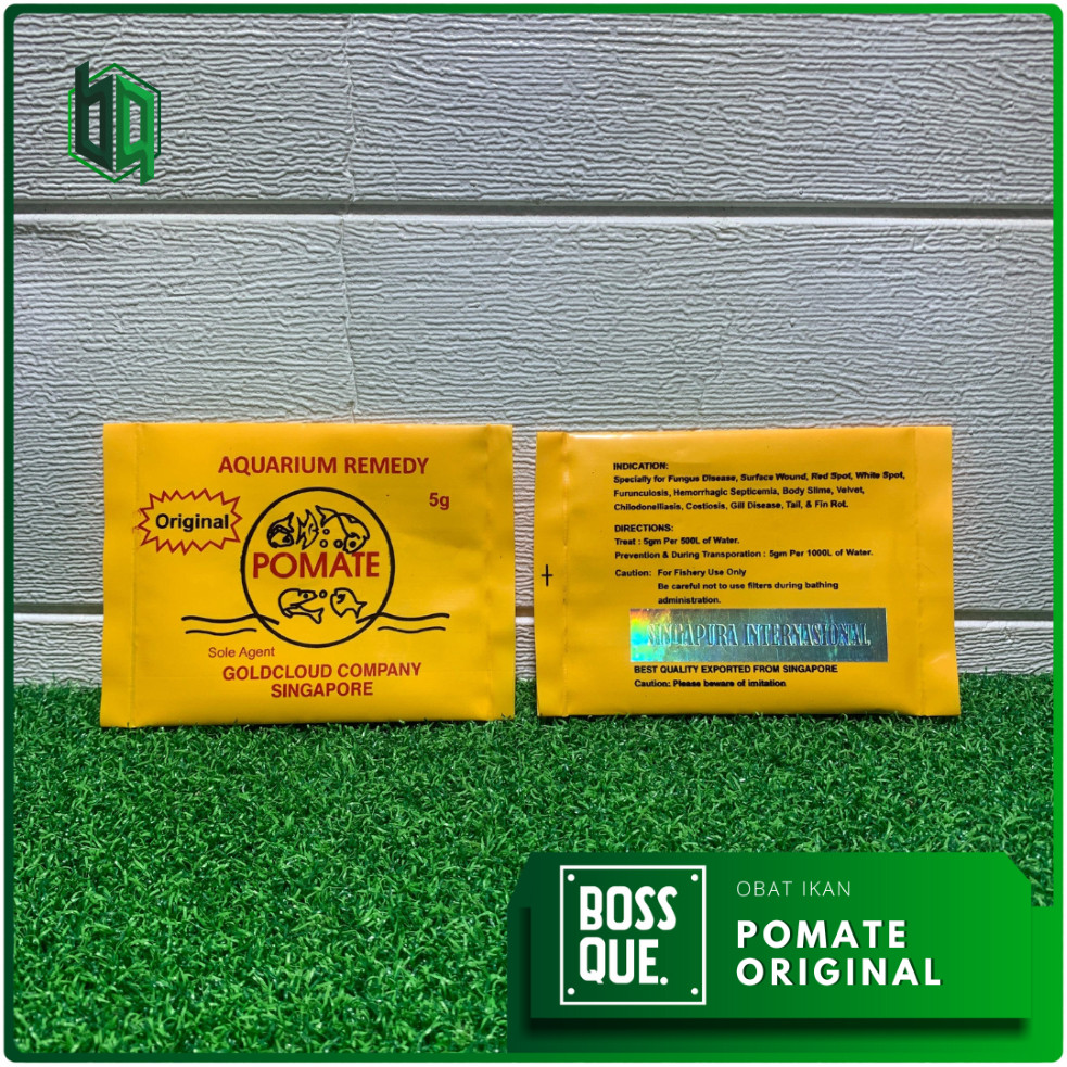 Pomate Original 5 Gram Fish Medicine Whiten Spot Fungus Furunculosis ...