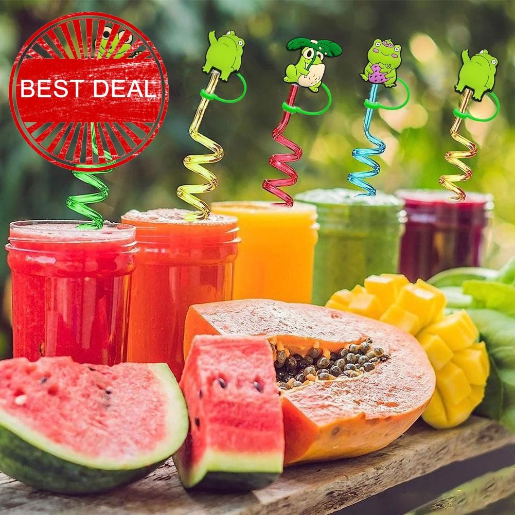 Pvc Straw Cute Frogs Lovely Straw Dustproof Cap Gift Straw Kids Cover ...