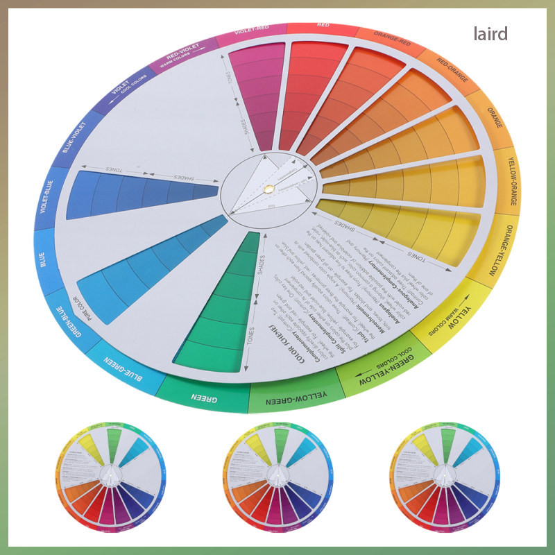 4 Pcs Color Card Gradient Wheel Matching Colour Chart Rotatable Palette ...