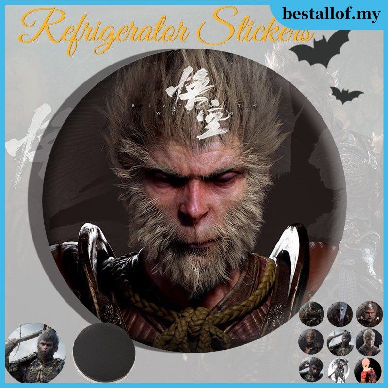 Fridge Magnet Sticker Black Myth Wukong Magnetic Sticker Refrigerator ...