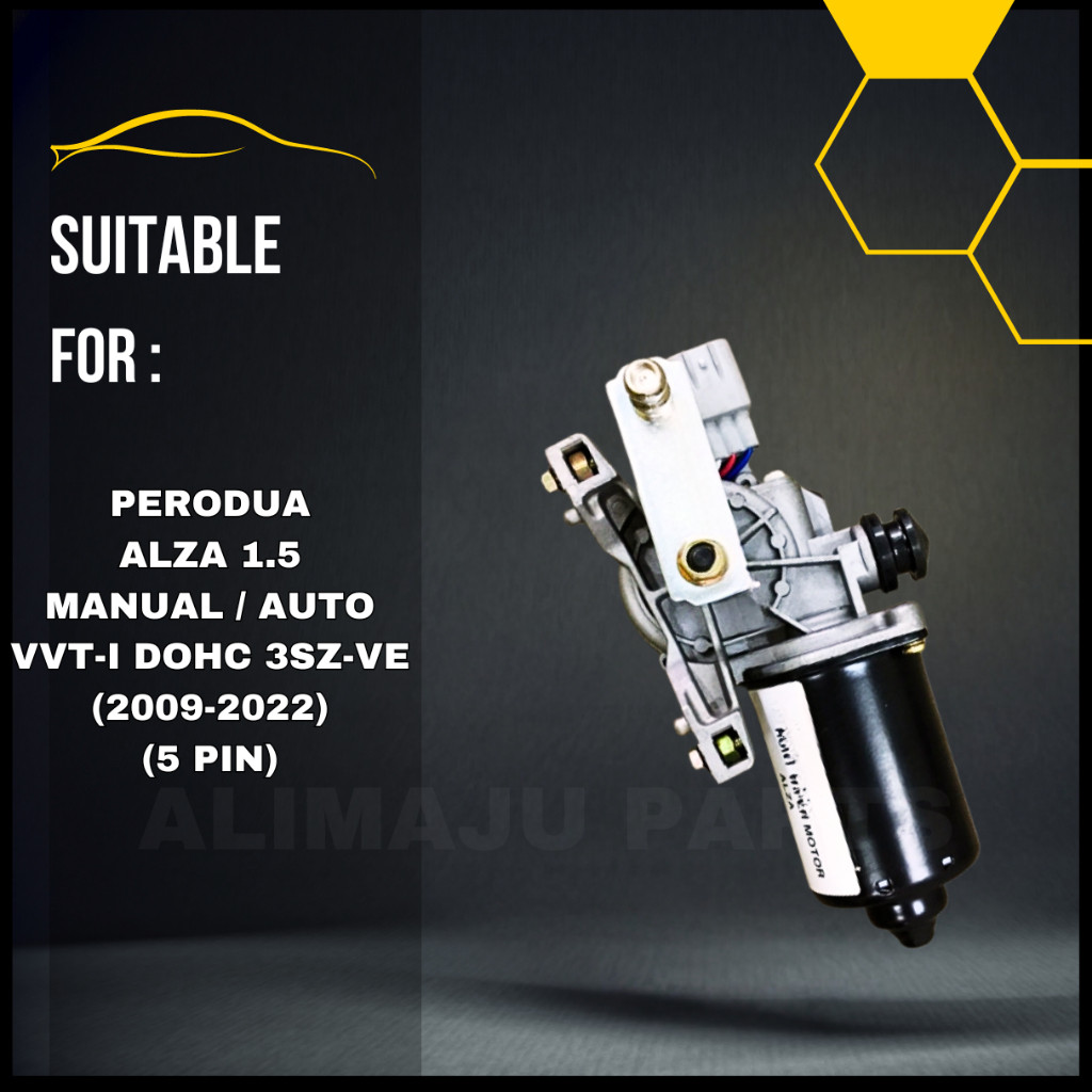 WIPER MOTOR PERODUA ALZA 1.5 MANUAL / AUTO VVT-I DOHC 3SZ-VE (2009-2022 ...