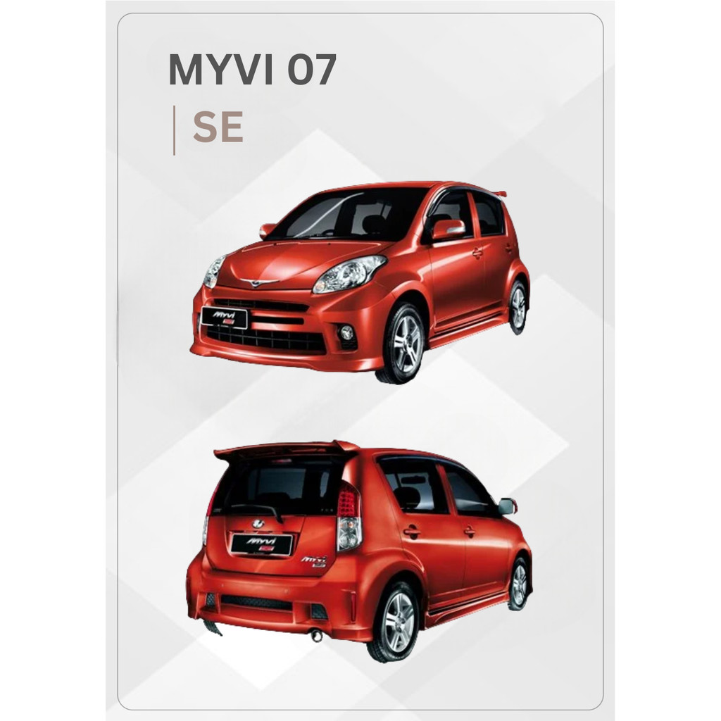 Myvi 2005-2010 SE1 SE2 Side Skirt With Clip and Lining (OEM Quality ...