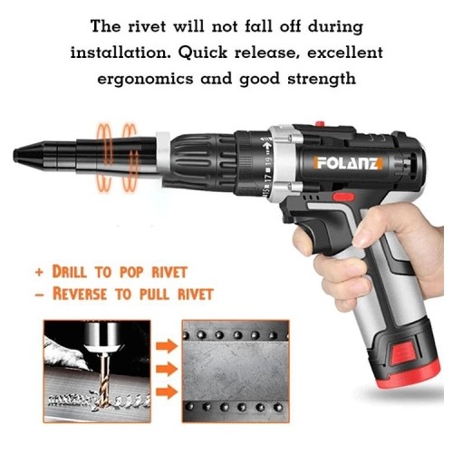 Compact Rivet Adapter Electric Pull Rivet Conversion Adapter Fast Rivet ...