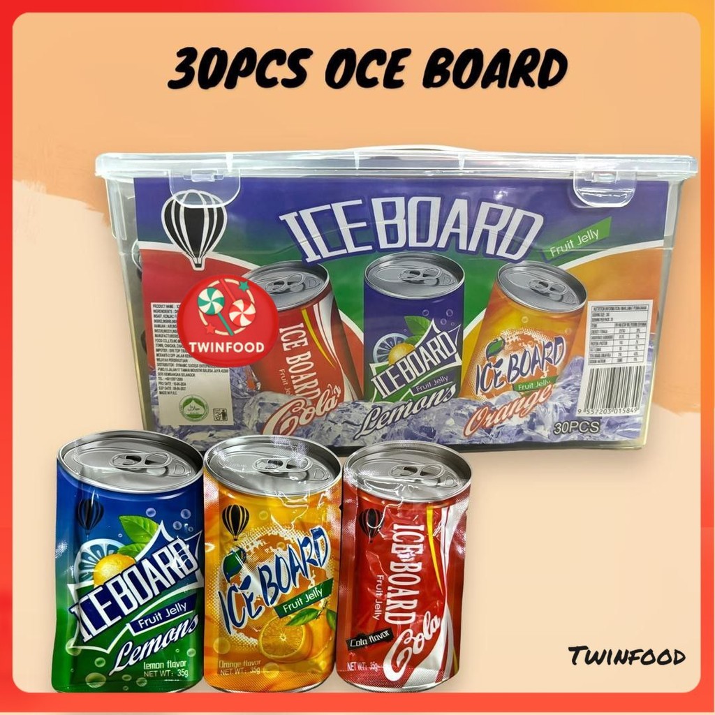 30pcs x35g KHY Ice Board Konjac Jeli [Cola /Lemon/ Orange] | Shopee ...