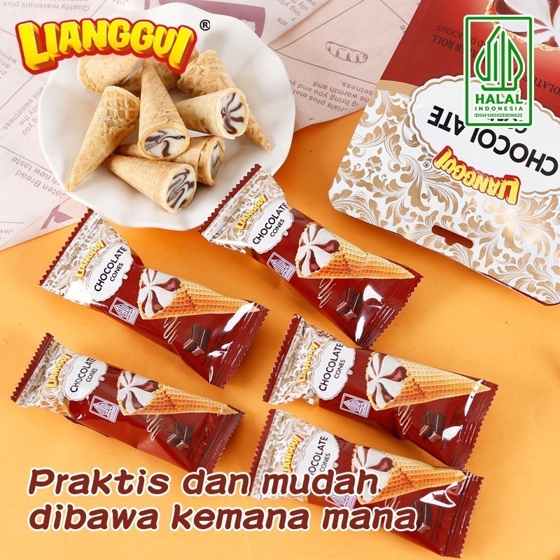 [Halal Peeled candy] Lianggui Halal Chocolate Cones Vanilla STRAWBERRY ...