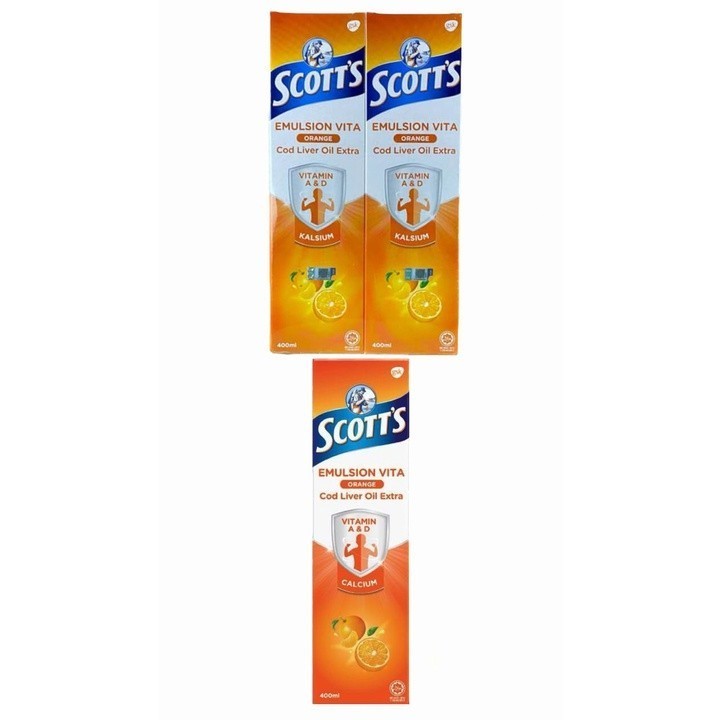 SCOTT'S EMULSION ORANGE 400ML | 400ML X 2 BOTTLES (SET) (EXP:01/2026 ...