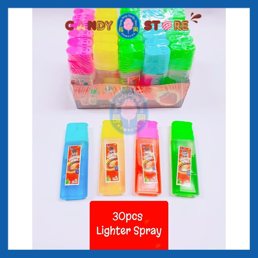 ** SPRAY CANDY ** 30pcs Lighter Spray Candy Fruity Water Juice (HALAL ...