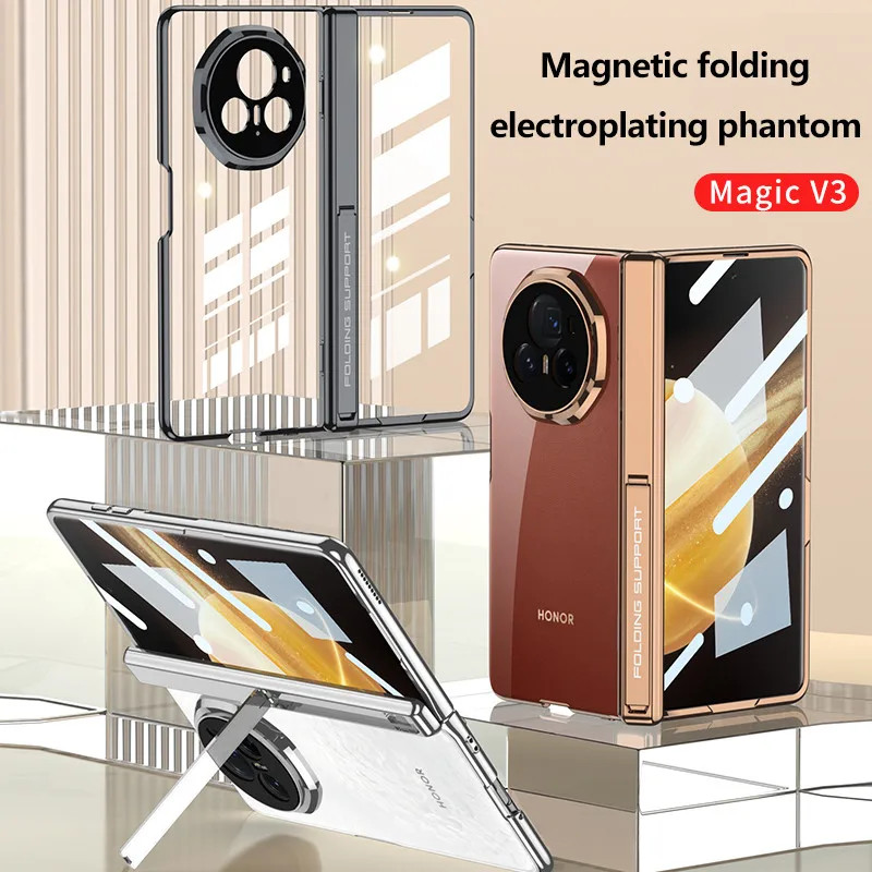 Magnetic Folding Transprent Phantom Phone Case For Honor Magic V3 Built ...