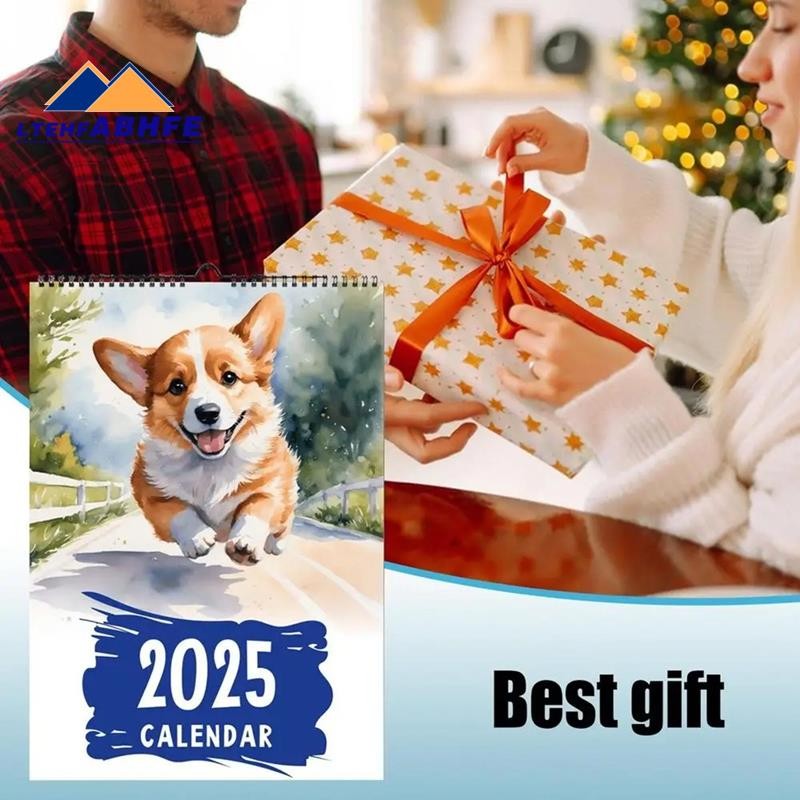 Corgi Calendar 2025 Dog Calendar Wall Calendar Cute Corgi Annual Yearly ...