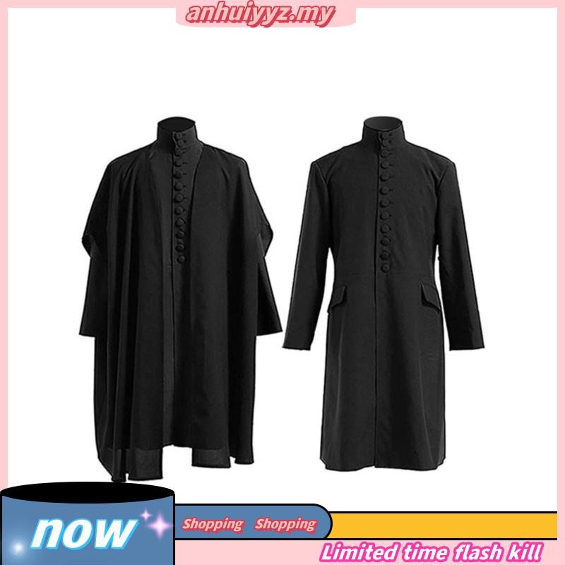 Harry Potter cosplay Professor Snape Clothes cos 2-Piece Set | Shopee ...
