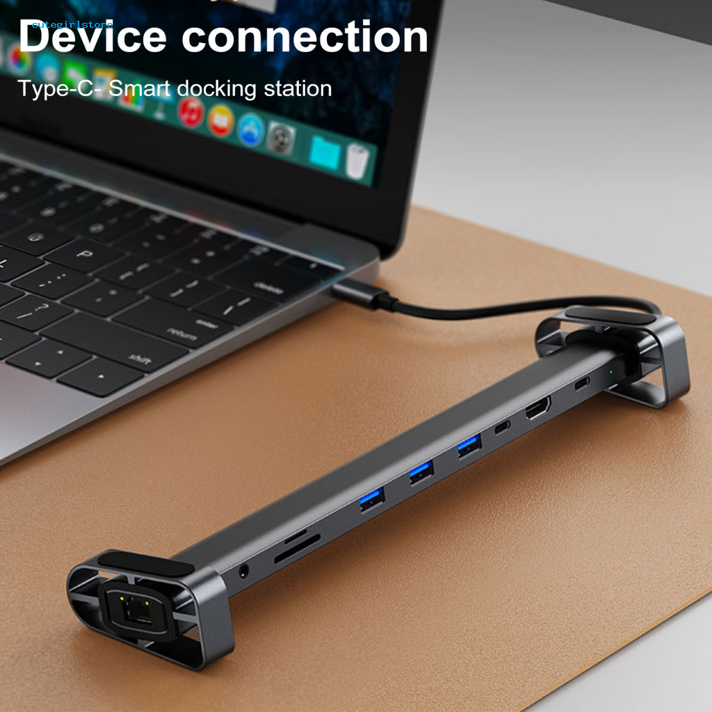 Cute_ Usb 3.0 Hub Dongle 10-in-1 Usb Adapter 10-in-1 Usb 3.0 Docking ...