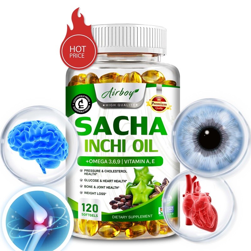 Inca Inchi Oil Capsules to support heart and brain health, healthy ...