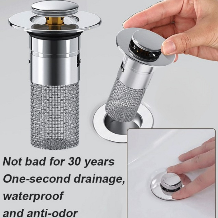 [Anti-Clogging/Filter Residue/One Second Drainage] New Stainless Steel ...