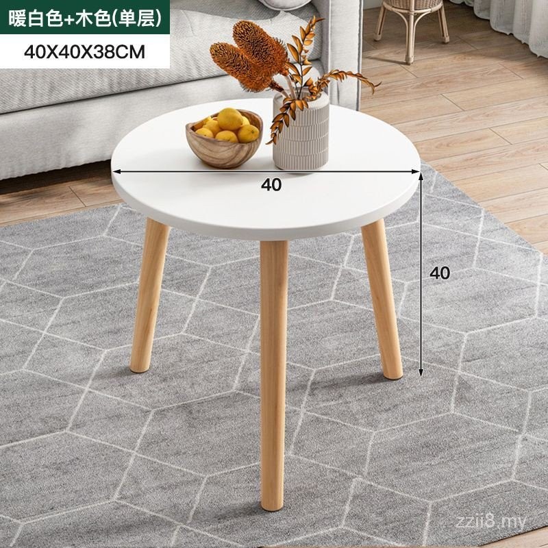 Meja kopi kecil mewah ringan, tepi sofa, bilik tidur moden yang ...