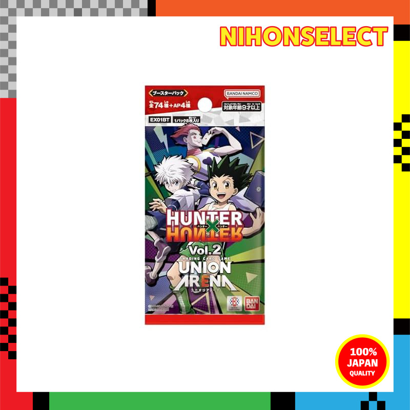 BANDAI UNION ARENA Booster Pack HUNTER×HUNTER Vol.2 [EX01BT] (BOX) containing 12 packs. | Shopee ...