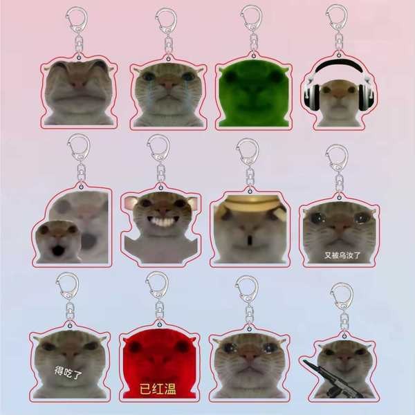 keychain couple keychain mathcing keychain Kartun baru mulut bengkok ...