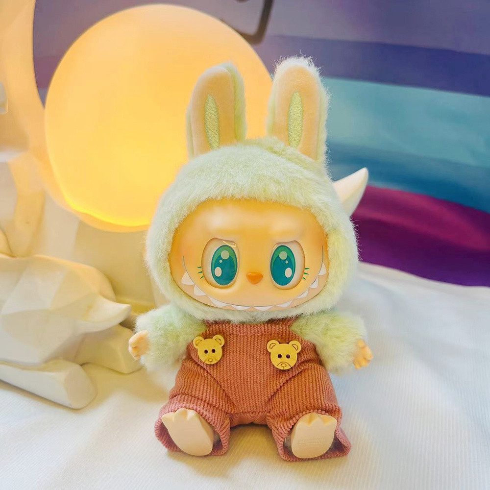 Labubu Second-Generation Doll Baby Clothes Pendant Overalls labubu Baby ...