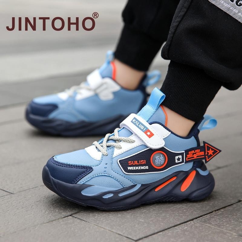 JINTOHO Fashion Kids Leather Sneakers Outdoor Lightweight Boys Sport ...
