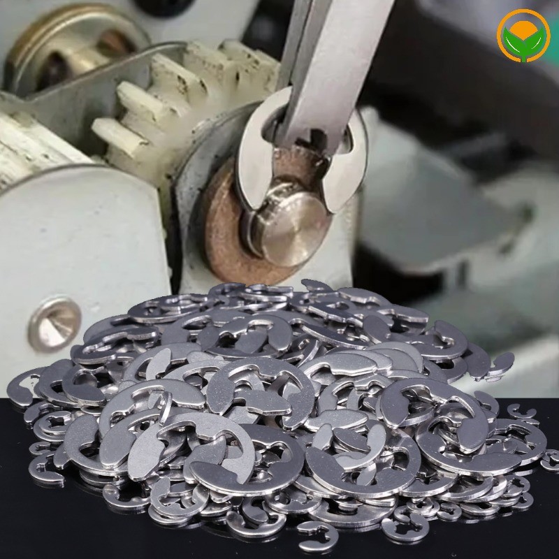Stainless Steel E Shaped Clip Washer Rings Snap Circlip Shaft Fastener ...