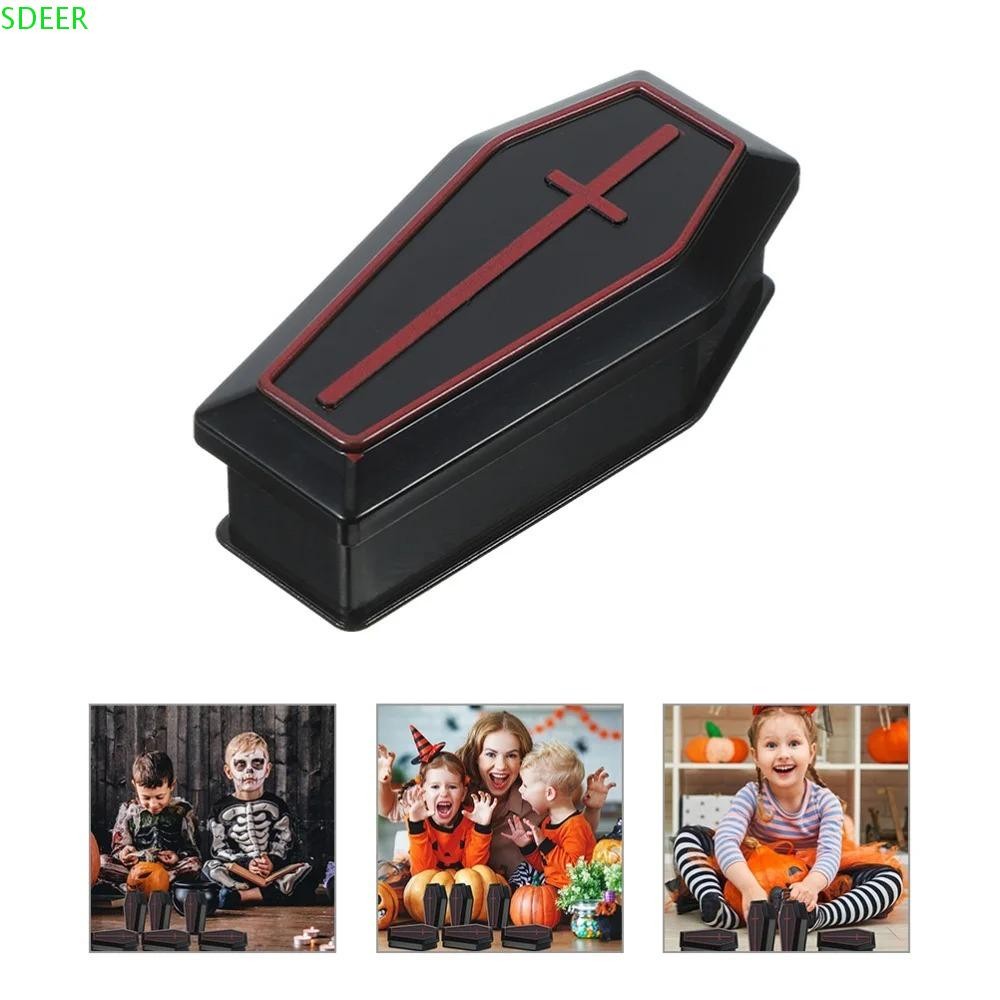 SDEER 5pcs Halloween Mini Coffin Box, Funny Removable Miniature Empty ...
