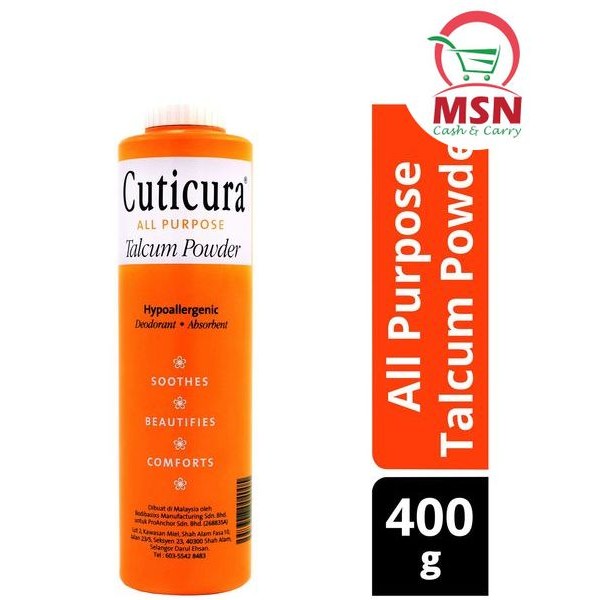 Cuticura All Purpose Talcum Powder 400g | Shopee Malaysia