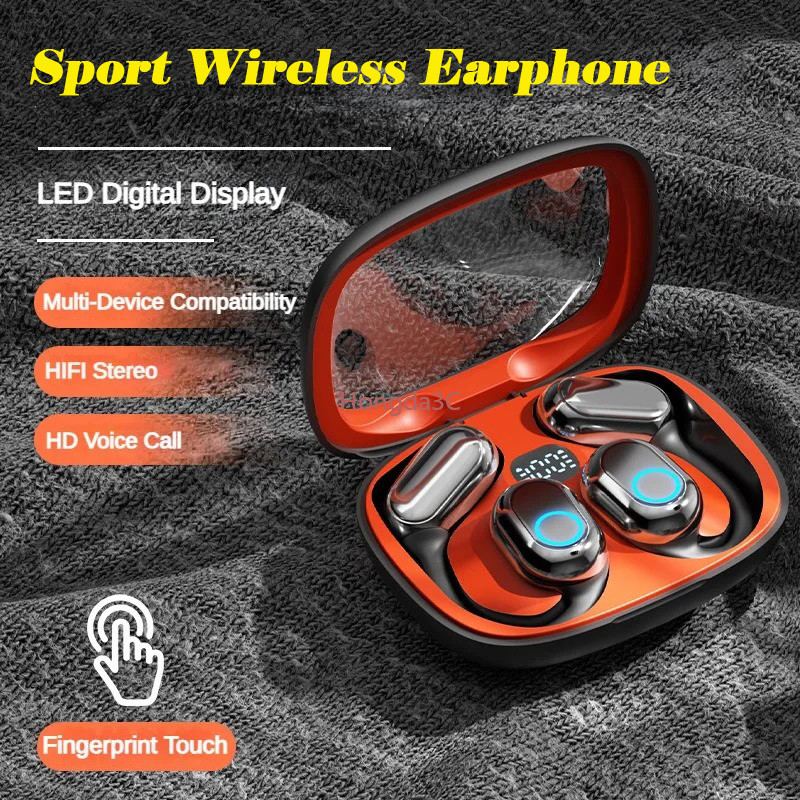 OWS Waterproof Wireless Bluetooth5.3 Sport Earbud Hifi Stereo Noise ...