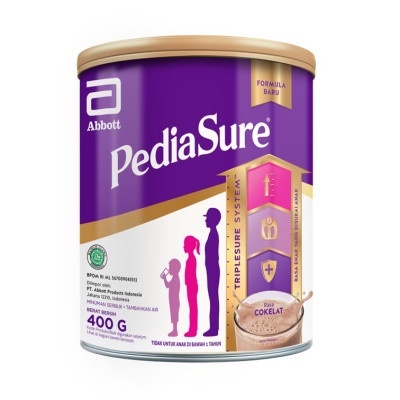 Pediasure Triplesure Chocolate Child Growth Formula Milk 400 g | Shopee ...