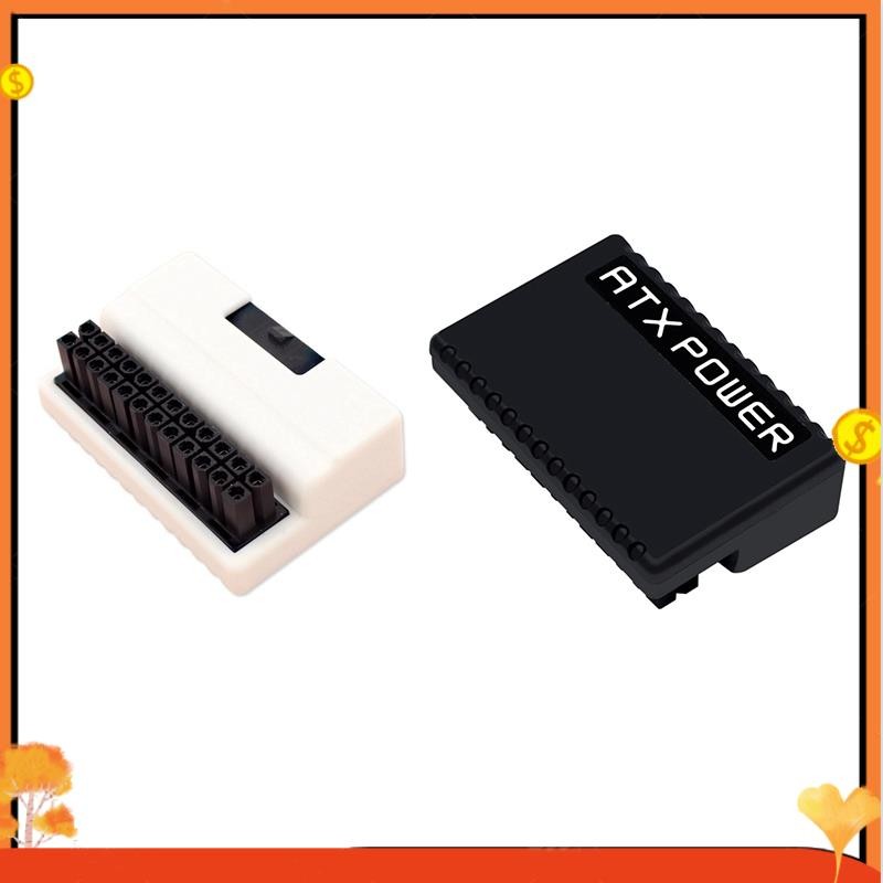ATX 24 Pin 90 Degree Power Plug Adapter Mainboard Motherboard Power ...