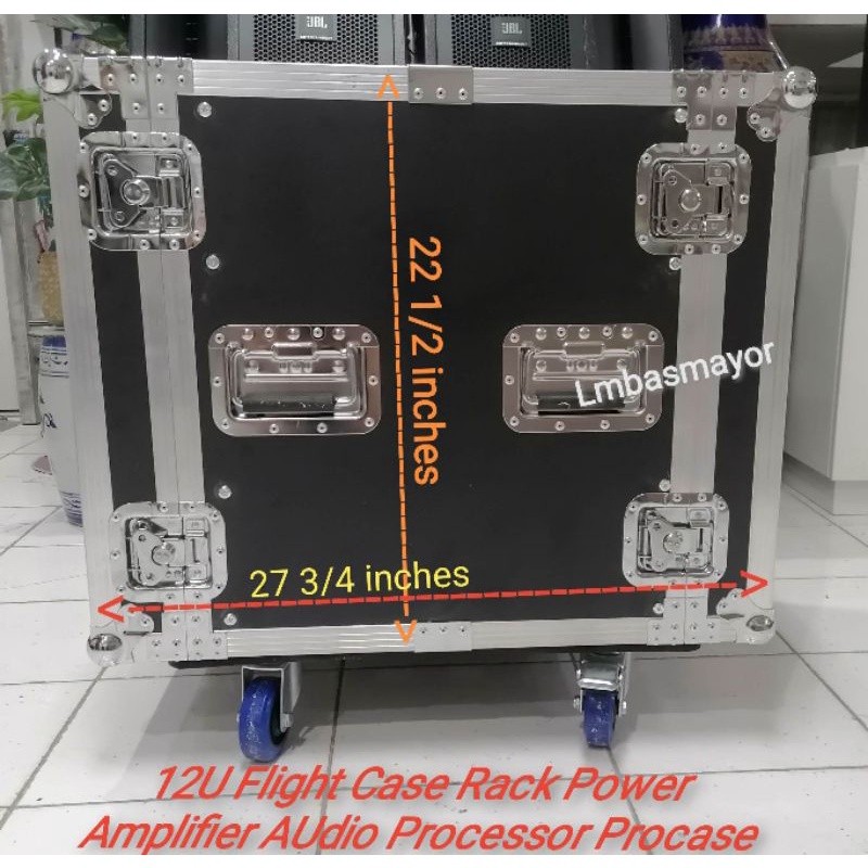 12U Flight Case Rack 12RU Power Amplifier Audio Processor Procase ...