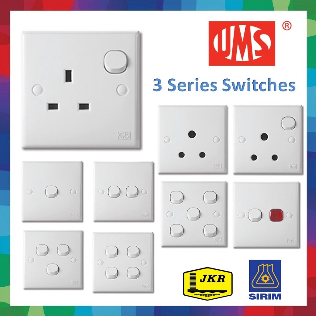UMS 3 Series Switch & Socket / Suis plug socket / 13A Switch Socket ...