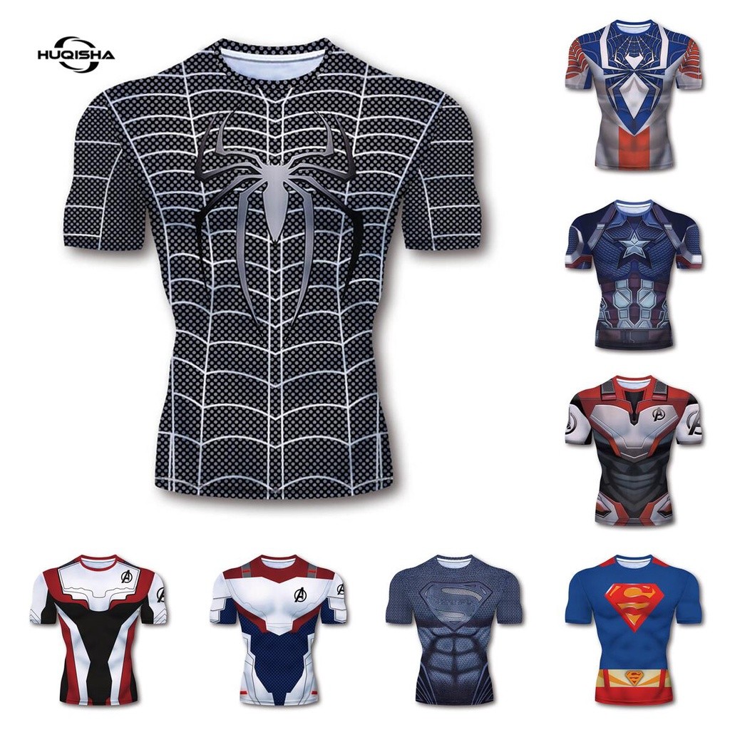 New fashion Men's Men's T-shirt Shazam T-Shirt 3D Compression brand ...