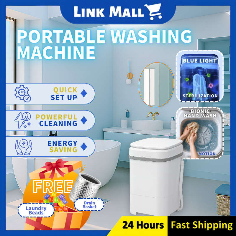 Link Mini Washing Machine 5kg/7kg Mesin Basuh Mini Washing Machine With ...