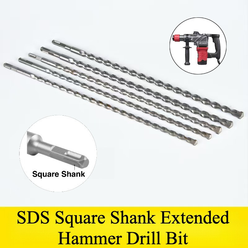(SDS Square Shank) 500mm Long Carbide Tip Rotary Hammer Drill Bit for ...