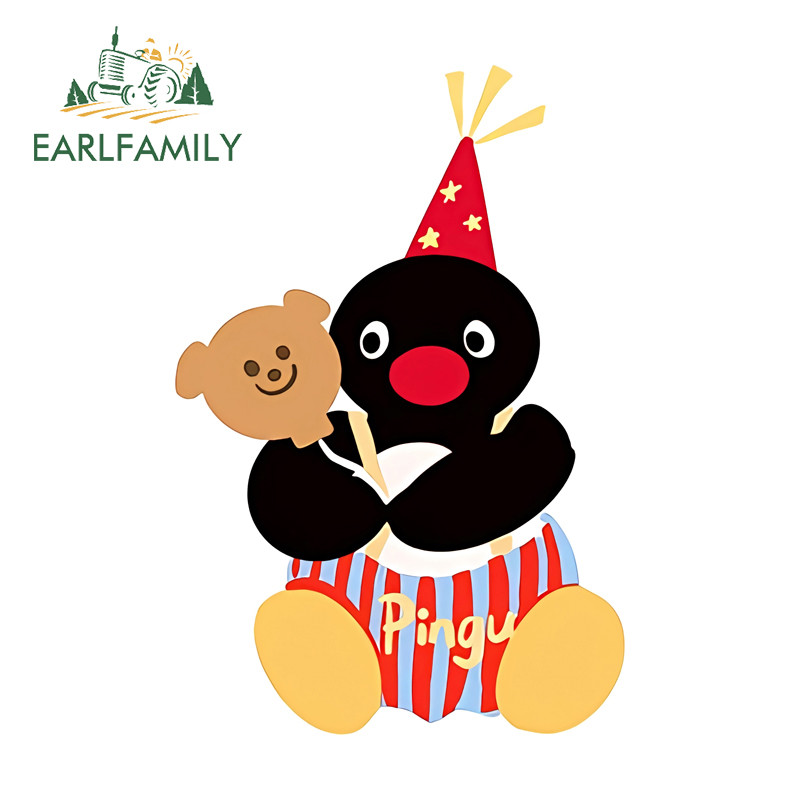 EARLFAMILY Pingu Kawaii Cartoon Car Stickers Skateboard Toolbox ...